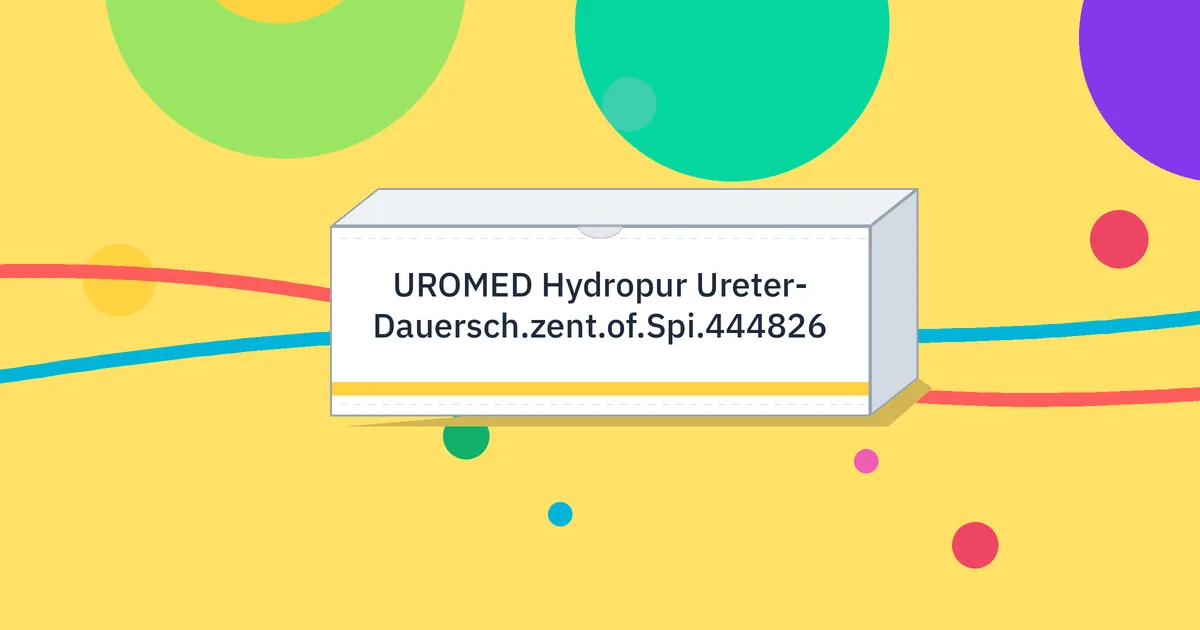 Symbolbild: Packung mit der Aufschrift UROMED Hydropur Ureter-Dauersch.zent.of.Spi.444826 (PZN 11371343) – Verfügbarkeit und Bezug in Apotheken in Frankfurt am Main