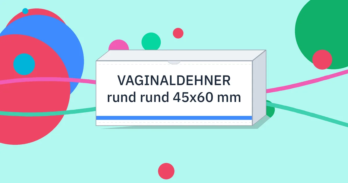 Symbolbild: Packung mit der Aufschrift VAGINALDEHNER rund rund 45x60 mm (PZN 07322907) – Verfügbarkeit und Bezug in Apotheken in Frankfurt am Main