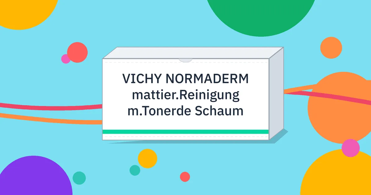 Symbolbild: Packung mit der Aufschrift VICHY NORMADERM mattier.Reinigung m.Tonerde Schaum (PZN 15896700) – Verfügbarkeit und Bezug in Apotheken in Frankfurt am Main