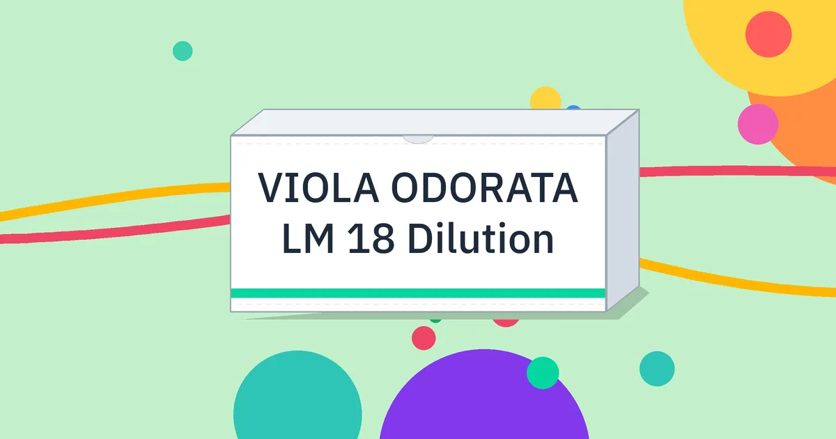 Symbolbild: Packung mit der Aufschrift VIOLA ODORATA LM 18 Dilution (PZN 13275460) – Verfügbarkeit und Bezug in Apotheken in Frankfurt am Main