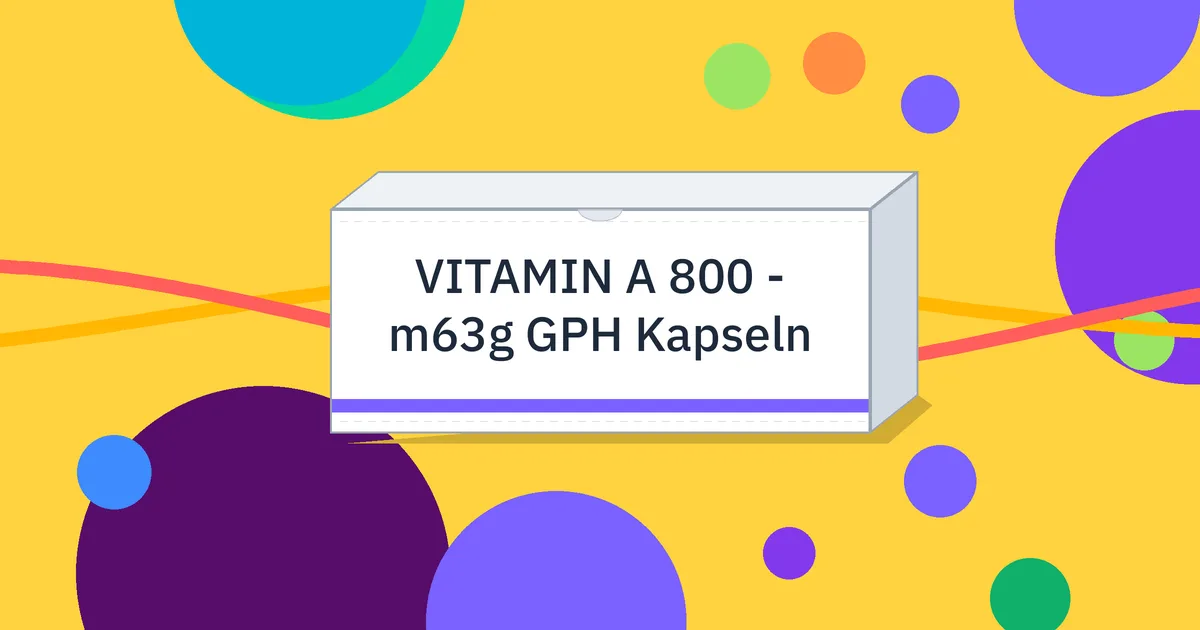 Symbolbild: Packung mit der Aufschrift VITAMIN A 800 -m63g GPH Kapseln (PZN 06923645) – Verfügbarkeit und Bezug in Apotheken in Frankfurt am Main