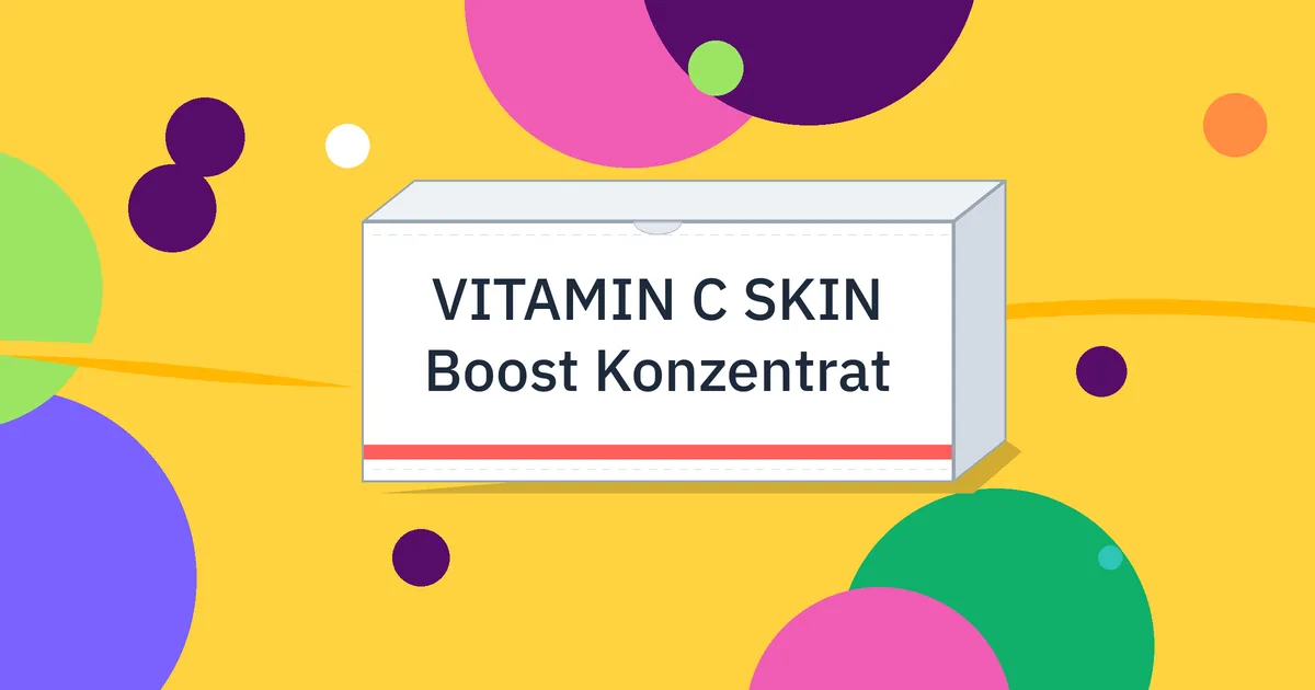 Symbolbild: Packung mit der Aufschrift VITAMIN C SKIN Boost Konzentrat (PZN 19150618) – Verfügbarkeit und Bezug in Apotheken in Frankfurt am Main