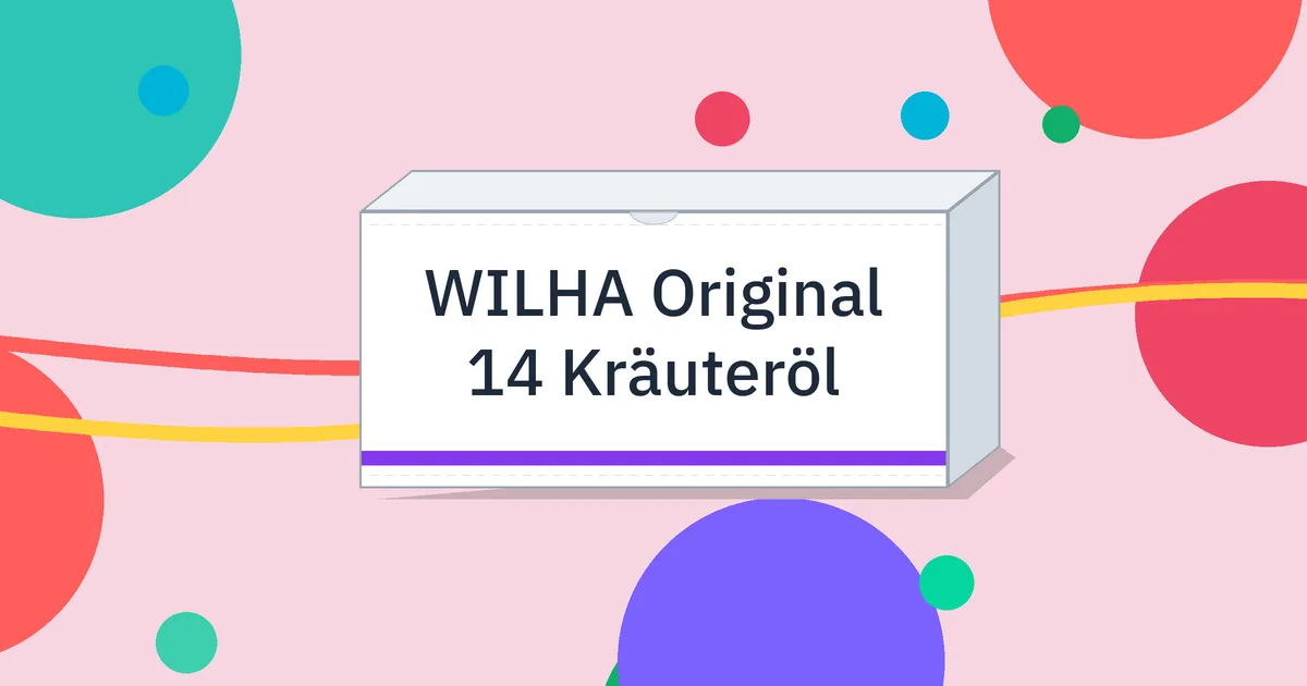 Symbolbild: Packung mit der Aufschrift WILHA Original 14 Kräuteröl (PZN 03479523) – Verfügbarkeit und Bezug in Apotheken in Frankfurt am Main