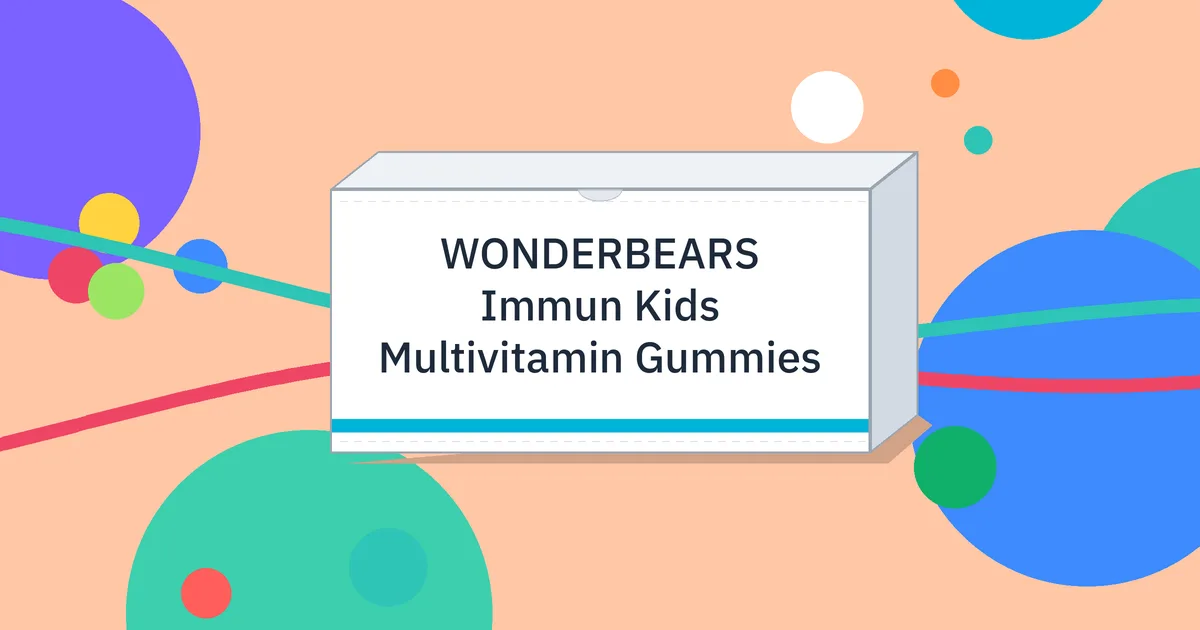 Symbolbild: Packung mit der Aufschrift WONDERBEARS Immun Kids Multivitamin Gummies (PZN 20953274) – Verfügbarkeit und Bezug in Apotheken in Frankfurt am Main