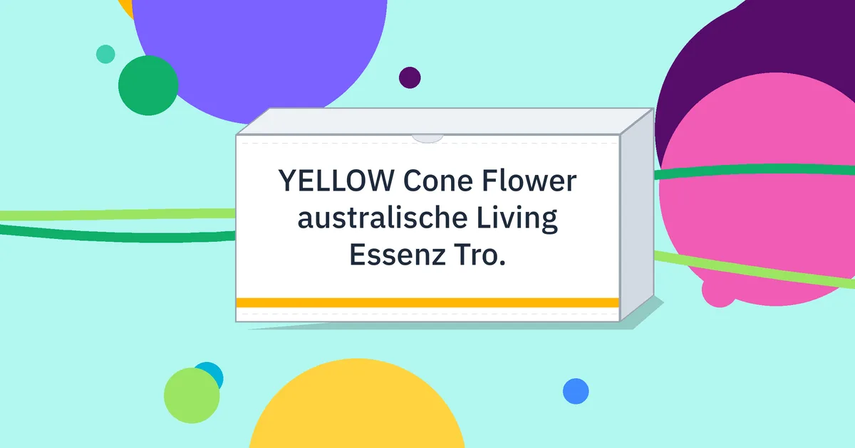 Symbolbild: Packung mit der Aufschrift YELLOW Cone Flower australische Living Essenz Tro. (PZN 05011876) – Verfügbarkeit und Bezug in Apotheken in Frankfurt am Main