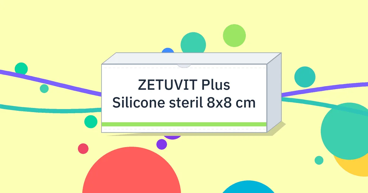 Symbolbild: Packung mit der Aufschrift ZETUVIT Plus Silicone steril 8x8 cm (PZN 17908985) – Verfügbarkeit und Bezug in Apotheken in Frankfurt am Main