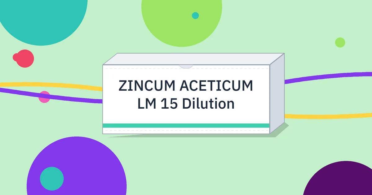 Symbolbild: Packung mit der Aufschrift ZINCUM ACETICUM LM 15 Dilution (PZN 13289657) – Verfügbarkeit und Bezug in Apotheken in Frankfurt am Main