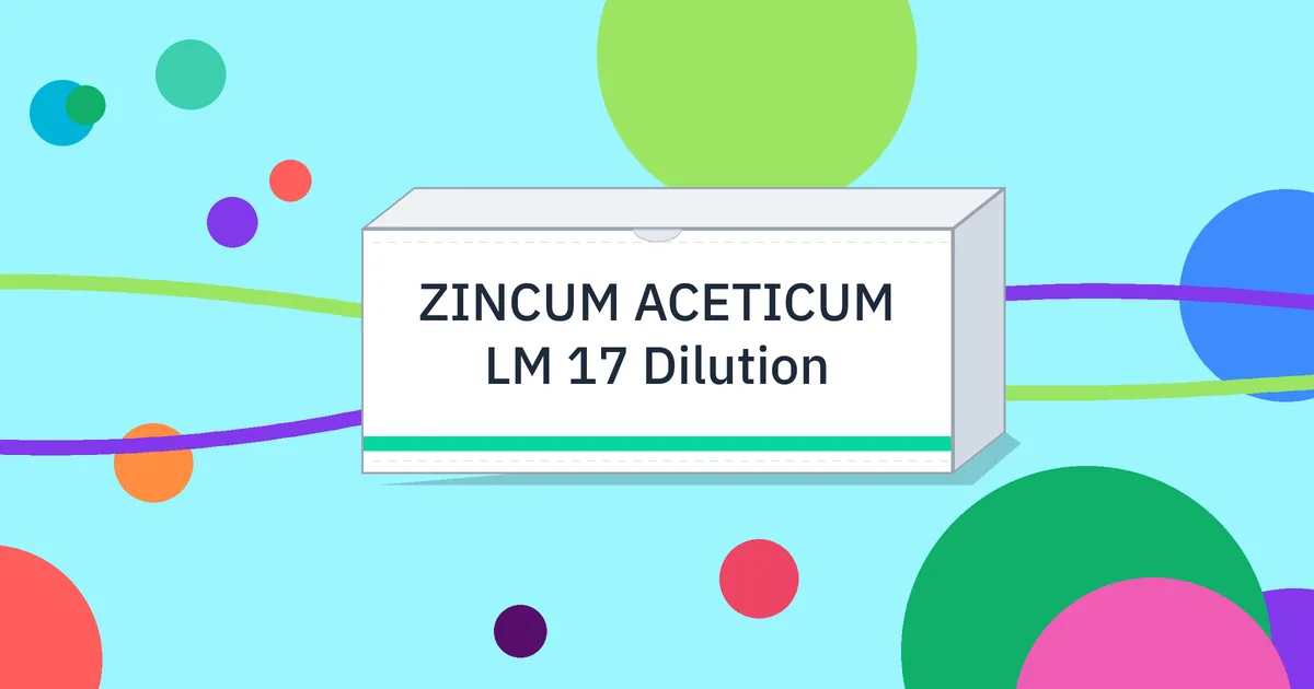 Symbolbild: Packung mit der Aufschrift ZINCUM ACETICUM LM 17 Dilution (PZN 13289700) – Verfügbarkeit und Bezug in Apotheken in Frankfurt am Main