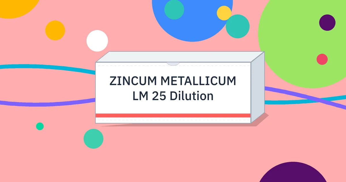 Symbolbild: Packung mit der Aufschrift ZINCUM METALLICUM LM 25 Dilution (PZN 13295089) – Verfügbarkeit und Bezug in Apotheken in Frankfurt am Main