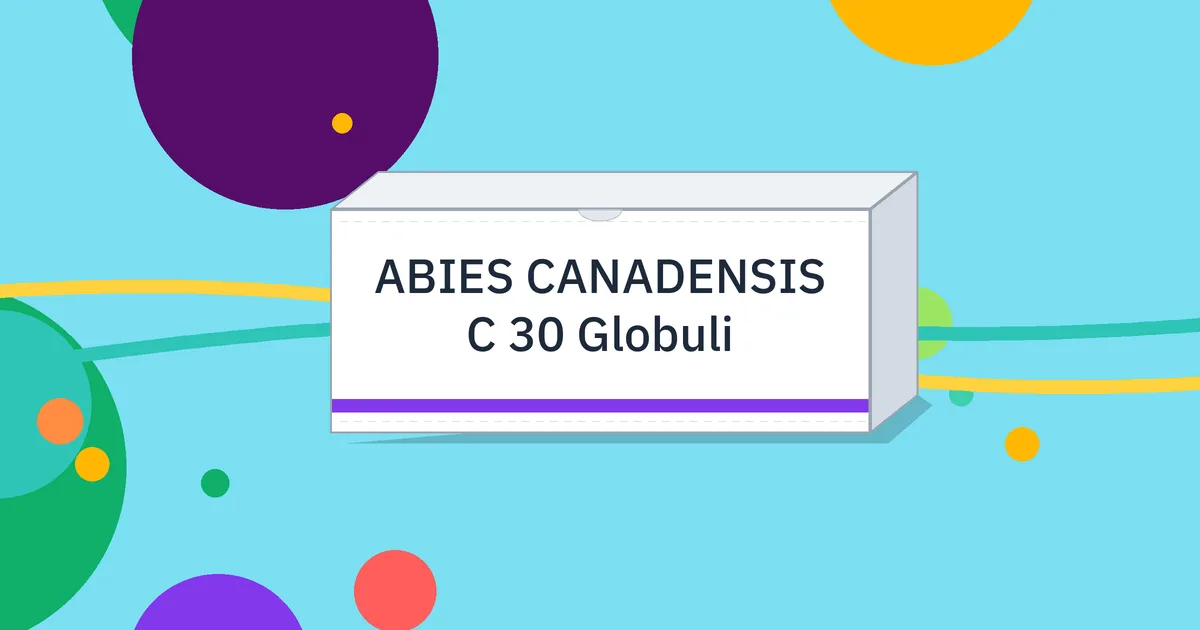 Symbolbild: Packung mit der Aufschrift ABIES CANADENSIS C 30 Globuli (PZN 16688139) – Verfügbarkeit und Bezug in Apotheken in Frankfurt am Main