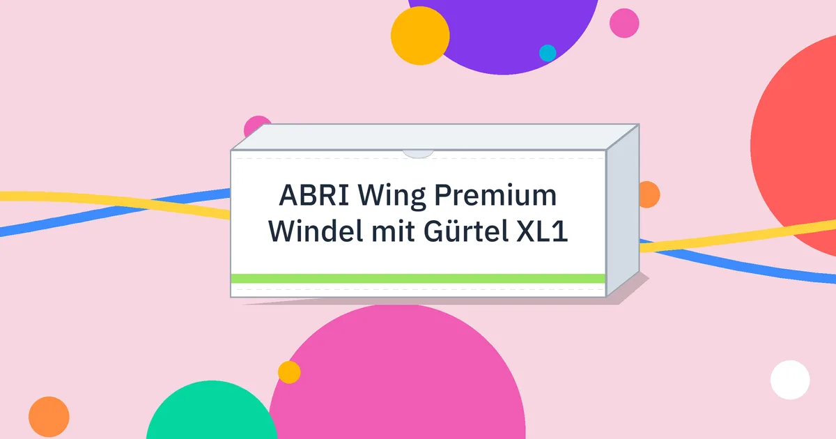 Symbolbild: Packung mit der Aufschrift ABRI Wing Premium Windel mit Gürtel XL1 (PZN 14409282) – Verfügbarkeit und Bezug in Apotheken in Frankfurt am Main