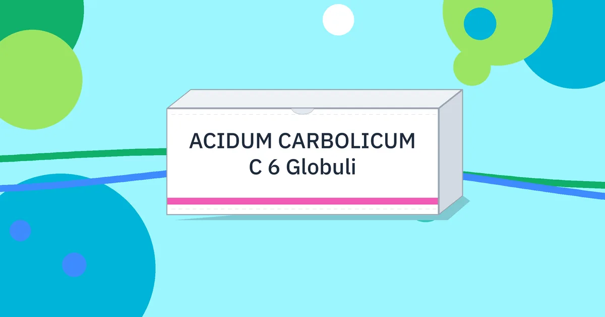 Symbolbild: Packung mit der Aufschrift ACIDUM CARBOLICUM C 6 Globuli (PZN 19716209) – Verfügbarkeit und Bezug in Apotheken in Frankfurt am Main
