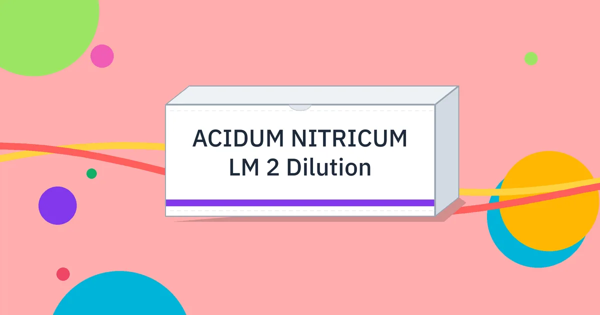 Symbolbild: Packung mit der Aufschrift ACIDUM NITRICUM LM 2 Dilution (PZN 12752679) – Verfügbarkeit und Bezug in Apotheken in Frankfurt am Main