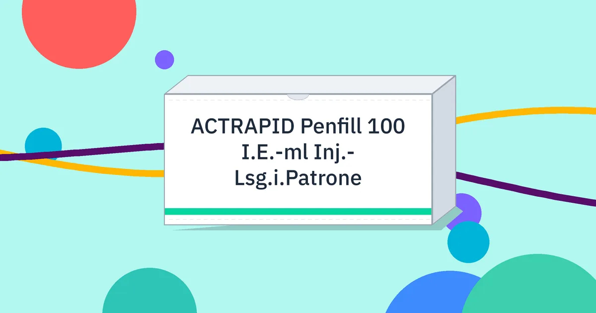 Symbolbild: Packung mit der Aufschrift ACTRAPID Penfill 100 I.E.-ml Inj.-Lsg.i.Patrone (PZN 07653283) – Verfügbarkeit und Bezug in Apotheken in Frankfurt am Main