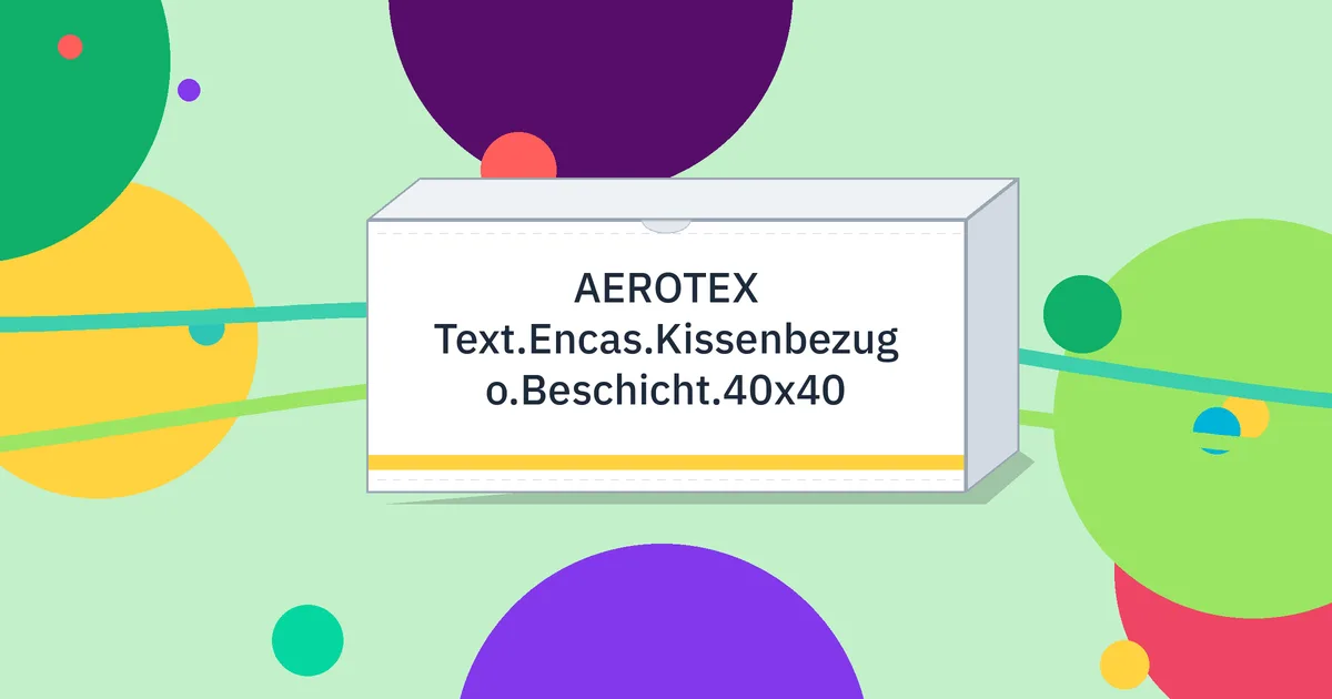 Symbolbild: Packung mit der Aufschrift AEROTEX Text.Encas.Kissenbezug o.Beschicht.40x40 (PZN 03391917) – Verfügbarkeit und Bezug in Apotheken in Frankfurt am Main