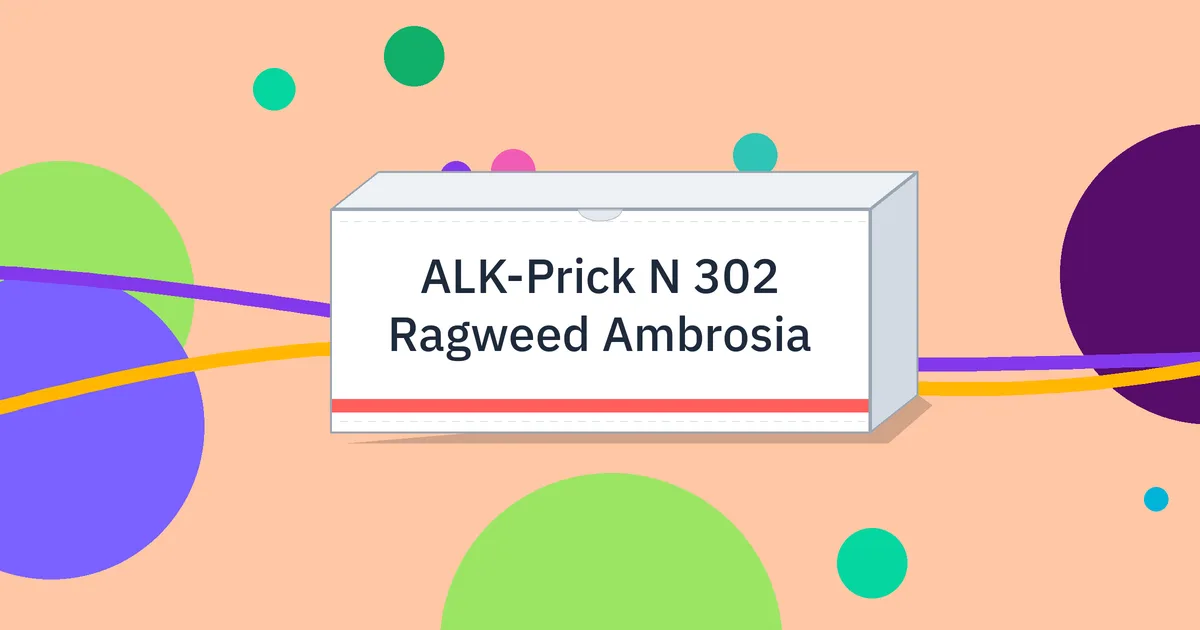 Symbolbild: Packung mit der Aufschrift ALK-Prick N 302 Ragweed Ambrosia (PZN 02516305) – Verfügbarkeit und Bezug in Apotheken in Frankfurt am Main