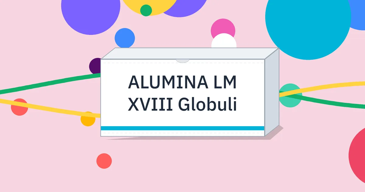 Symbolbild: Packung mit der Aufschrift ALUMINA LM XVIII Globuli (PZN 02658554) – Verfügbarkeit und Bezug in Apotheken in Frankfurt am Main