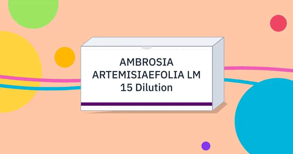 Symbolbild: Packung mit der Aufschrift AMBROSIA ARTEMISIAEFOLIA LM 15 Dilution (PZN 13318146) – Verfügbarkeit und Bezug in Apotheken in Frankfurt am Main