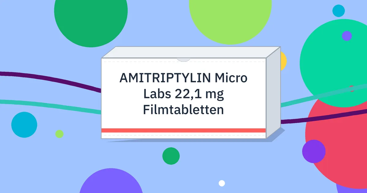 Symbolbild: Packung mit der Aufschrift AMITRIPTYLIN Micro Labs 22,1 mg Filmtabletten (PZN 16531751) – Verfügbarkeit und Bezug in Apotheken in Frankfurt am Main