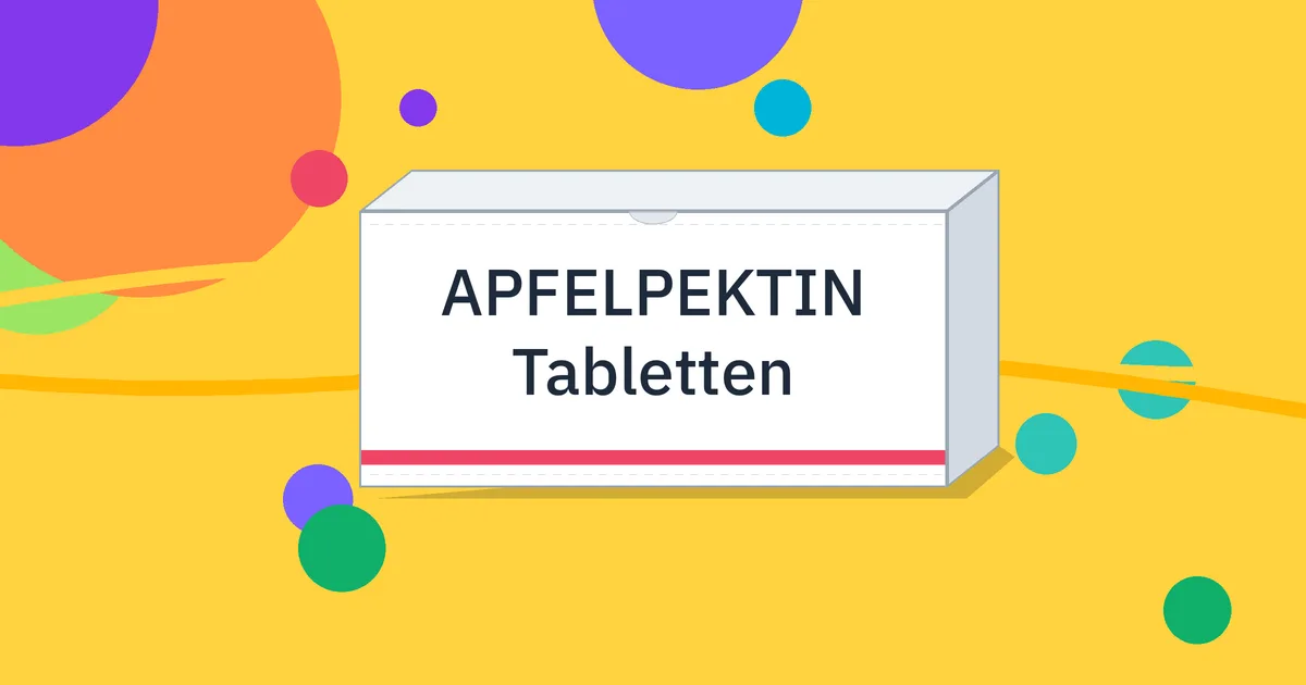 Symbolbild: Packung mit der Aufschrift APFELPEKTIN Tabletten (PZN 11658211) – Verfügbarkeit und Bezug in Apotheken in Frankfurt am Main