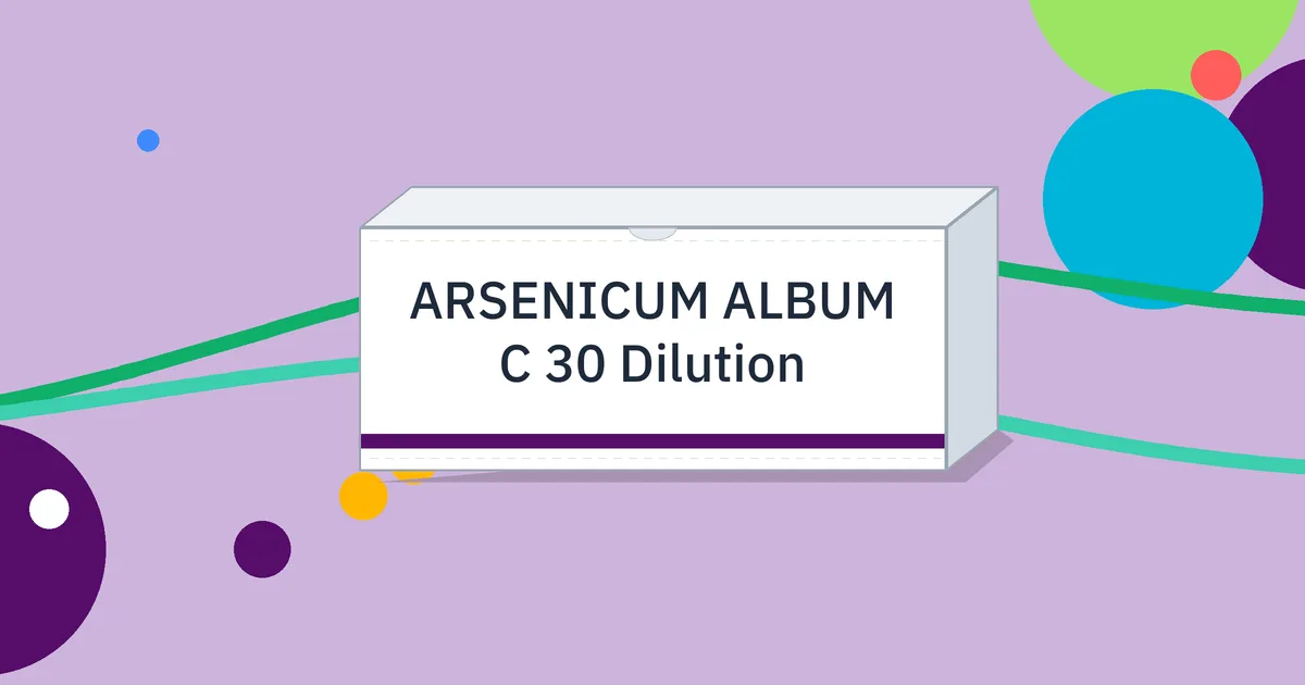 Symbolbild: Packung mit der Aufschrift ARSENICUM ALBUM C 30 Dilution (PZN 04205377) – Verfügbarkeit und Bezug in Apotheken in Frankfurt am Main