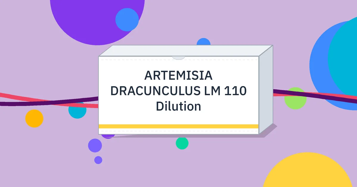 Symbolbild: Packung mit der Aufschrift ARTEMISIA DRACUNCULUS LM 110 Dilution (PZN 13394845) – Verfügbarkeit und Bezug in Apotheken in Frankfurt am Main
