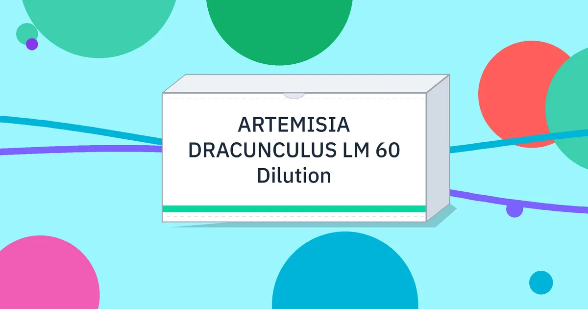 Symbolbild: Packung mit der Aufschrift ARTEMISIA DRACUNCULUS LM 60 Dilution (PZN 13394762) – Verfügbarkeit und Bezug in Apotheken in Frankfurt am Main