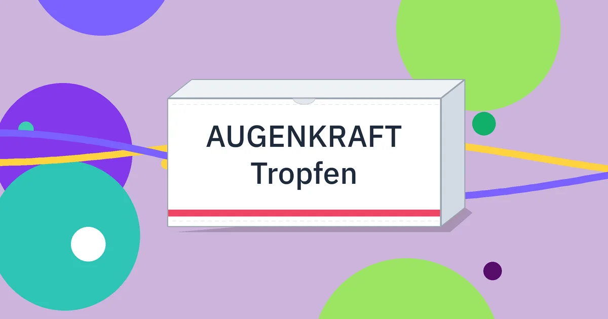 Symbolbild: Packung mit der Aufschrift AUGENKRAFT Tropfen (PZN 11539038) – Verfügbarkeit und Bezug in Apotheken in Frankfurt am Main