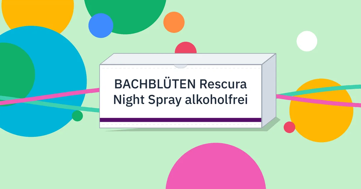 Symbolbild: Packung mit der Aufschrift BACHBLÜTEN Rescura Night Spray alkoholfrei (PZN 20310317) – Verfügbarkeit und Bezug in Apotheken in Frankfurt am Main