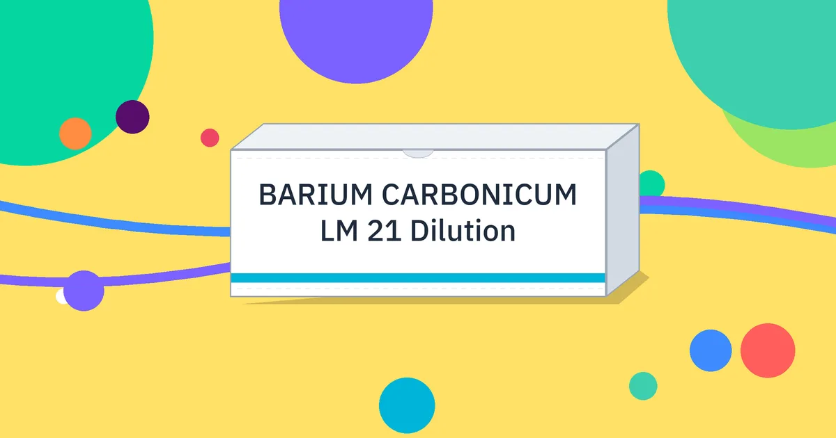 Symbolbild: Packung mit der Aufschrift BARIUM CARBONICUM LM 21 Dilution (PZN 12789033) – Verfügbarkeit und Bezug in Apotheken in Frankfurt am Main