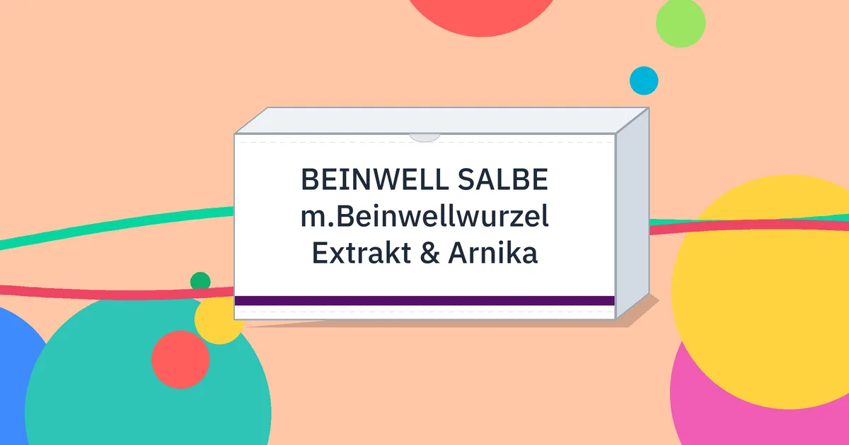 Symbolbild: Packung mit der Aufschrift BEINWELL SALBE m.Beinwellwurzel Extrakt & Arnika (PZN 17544299) – Verfügbarkeit und Bezug in Apotheken in Frankfurt am Main