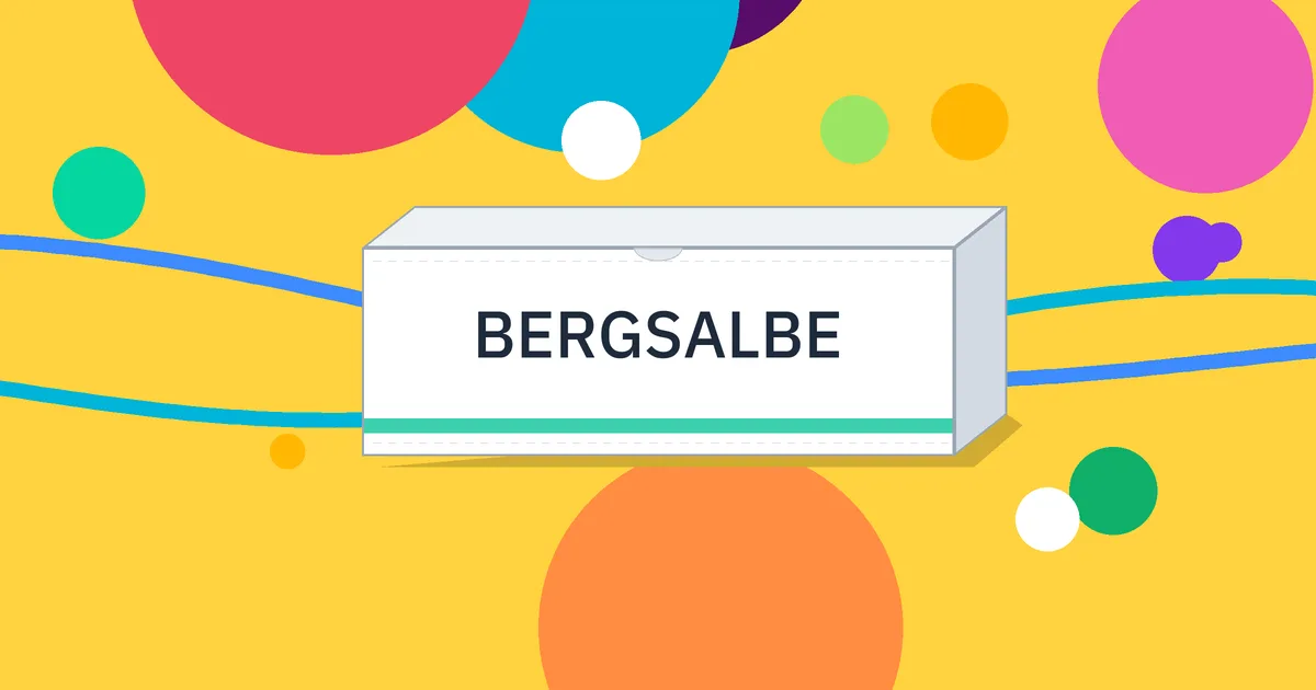Symbolbild: Packung mit der Aufschrift BERGSALBE (PZN 05031614) – Verfügbarkeit und Bezug in Apotheken in Frankfurt am Main