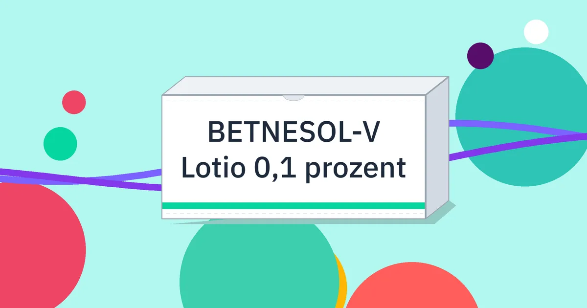 Symbolbild: Packung mit der Aufschrift BETNESOL-V Lotio 0,1 prozent (PZN 00120922) – Verfügbarkeit und Bezug in Apotheken in Frankfurt am Main