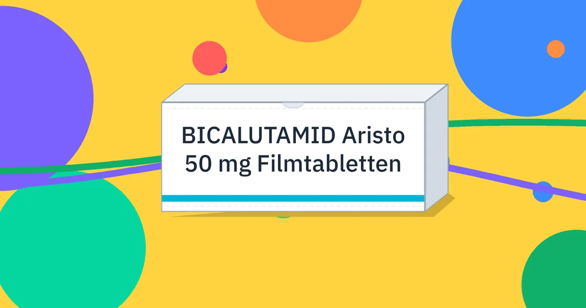 Symbolbild: Packung mit der Aufschrift BICALUTAMID Aristo 50 mg Filmtabletten (PZN 11150719) – Verfügbarkeit und Bezug in Apotheken in Frankfurt am Main