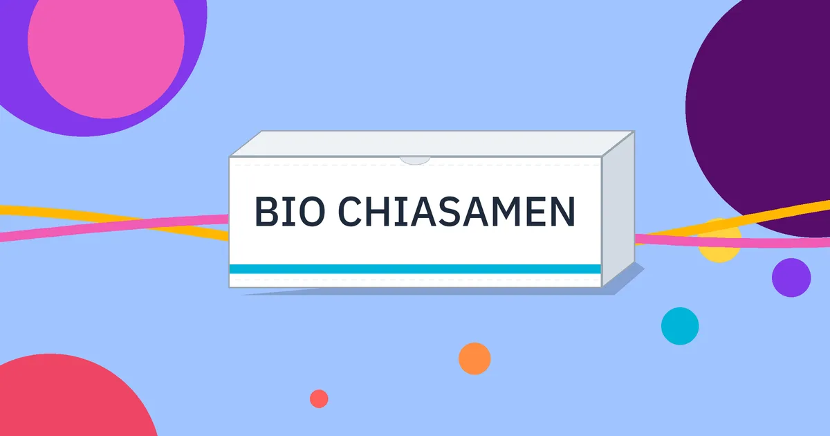 Symbolbild: Packung mit der Aufschrift BIO CHIASAMEN (PZN 09465137) – Verfügbarkeit und Bezug in Apotheken in Frankfurt am Main