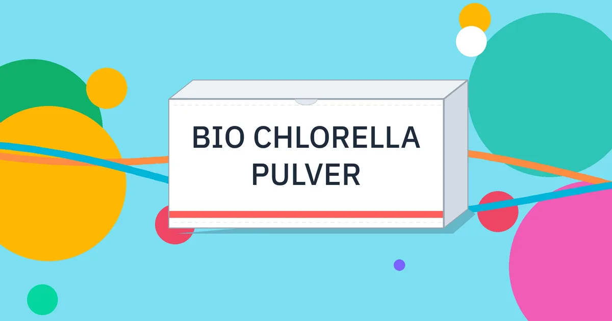 Symbolbild: Packung mit der Aufschrift BIO CHLORELLA PULVER (PZN 10008161) – Verfügbarkeit und Bezug in Apotheken in Frankfurt am Main