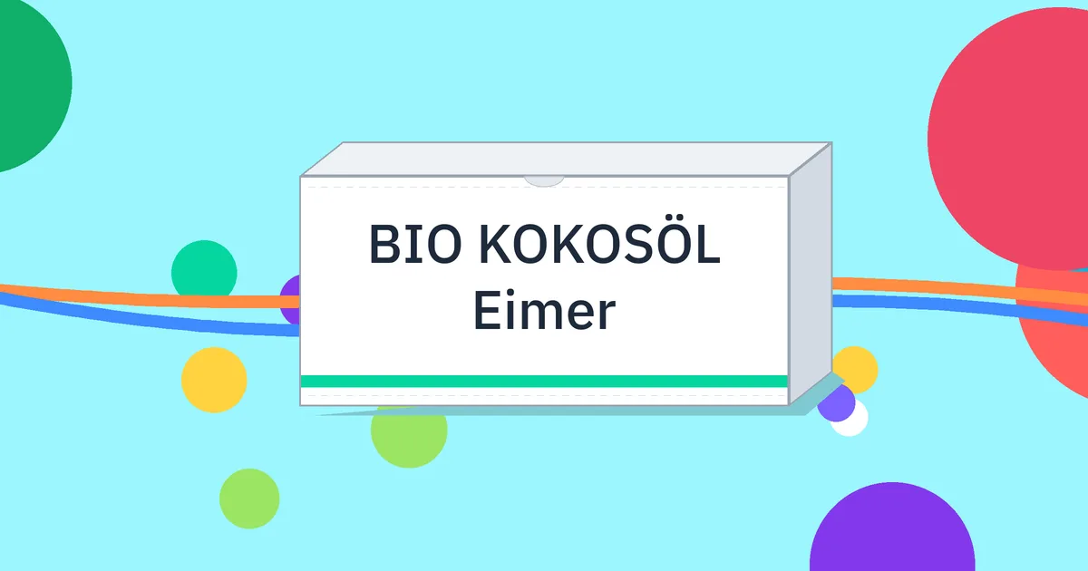 Symbolbild: Packung mit der Aufschrift BIO KOKOSÖL Eimer (PZN 11643250) – Verfügbarkeit und Bezug in Apotheken in Frankfurt am Main