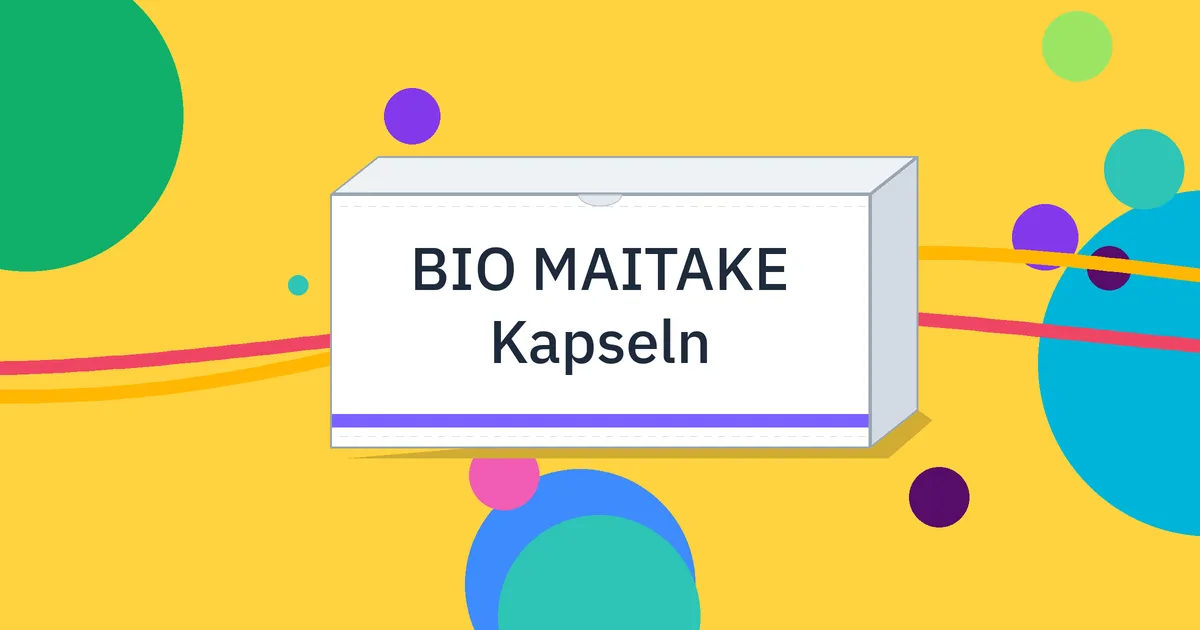 Symbolbild: Packung mit der Aufschrift BIO MAITAKE Kapseln (PZN 18767736) – Verfügbarkeit und Bezug in Apotheken in Frankfurt am Main