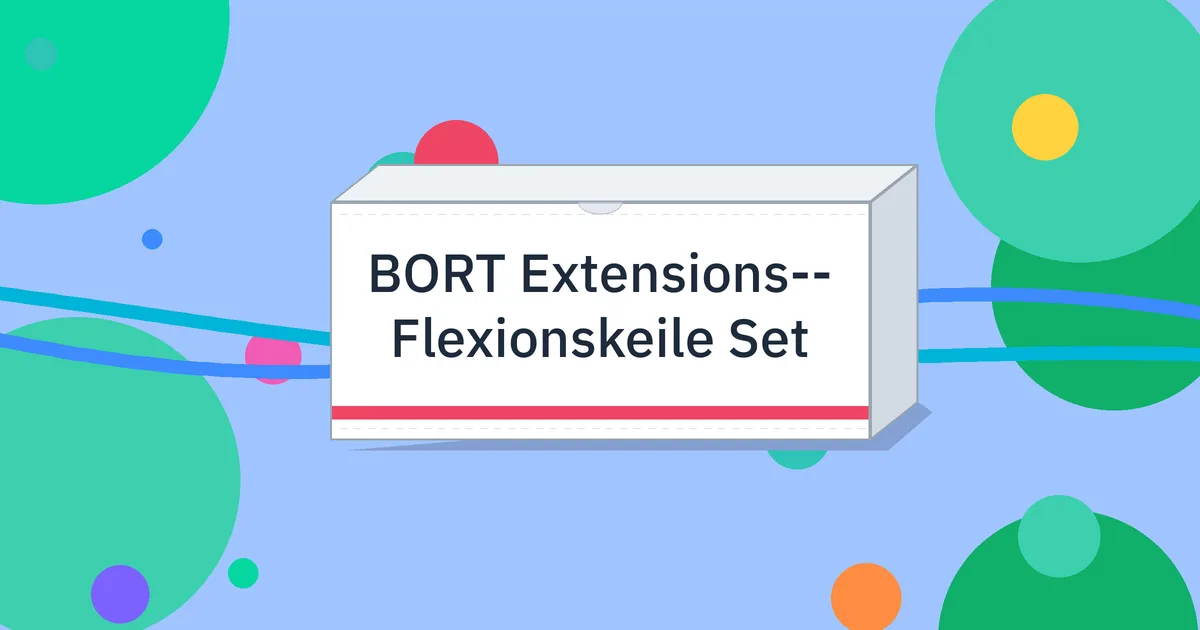 Symbolbild: Packung mit der Aufschrift BORT Extensions--Flexionskeile Set (PZN 11580851) – Verfügbarkeit und Bezug in Apotheken in Frankfurt am Main