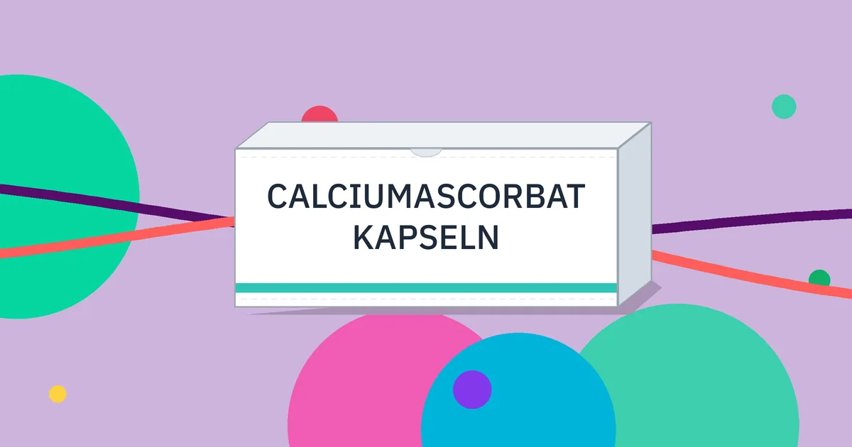 Symbolbild: Packung mit der Aufschrift CALCIUMASCORBAT KAPSELN (PZN 07574595) – Verfügbarkeit und Bezug in Apotheken in Frankfurt am Main