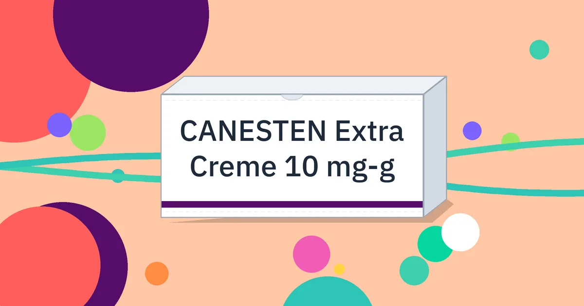 Symbolbild: Packung mit der Aufschrift CANESTEN Extra Creme 10 mg-g (PZN 00679612) – Verfügbarkeit und Bezug in Apotheken in Frankfurt am Main