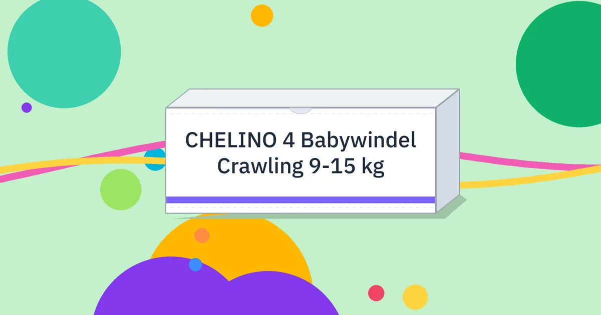 Symbolbild: Packung mit der Aufschrift CHELINO 4 Babywindel Crawling 9-15 kg (PZN 11133017) – Verfügbarkeit und Bezug in Apotheken in Frankfurt am Main
