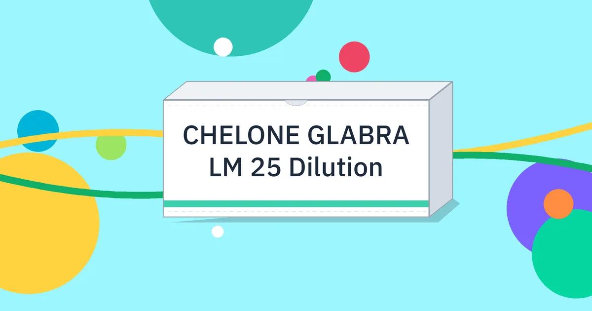 Symbolbild: Packung mit der Aufschrift CHELONE GLABRA LM 25 Dilution (PZN 13440025) – Verfügbarkeit und Bezug in Apotheken in Frankfurt am Main