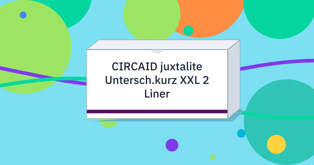 Symbolbild: Packung mit der Aufschrift CIRCAID juxtalite Untersch.kurz XXL 2 Liner (PZN 17939129) – Verfügbarkeit und Bezug in Apotheken in Frankfurt am Main