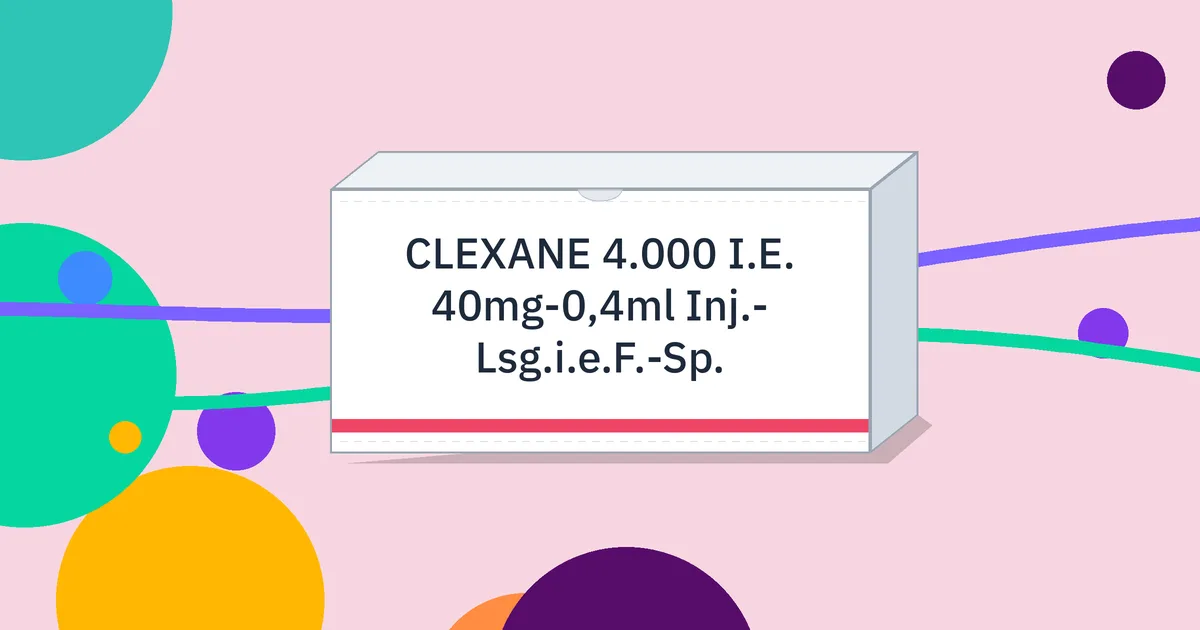 Symbolbild: Packung mit der Aufschrift CLEXANE 4.000 I.E. 40mg-0,4ml Inj.-Lsg.i.e.F.-Sp. (PZN 13567180) – Verfügbarkeit und Bezug in Apotheken in Frankfurt am Main