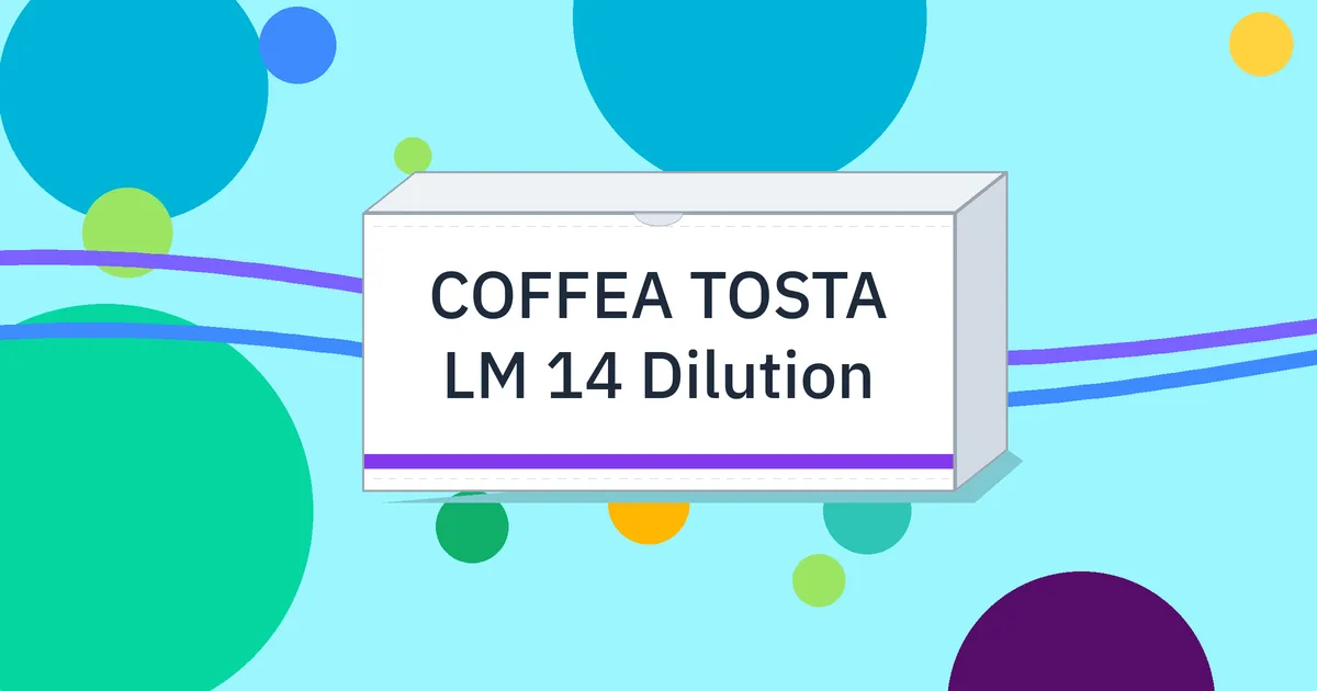 Symbolbild: Packung mit der Aufschrift COFFEA TOSTA LM 14 Dilution (PZN 12831338) – Verfügbarkeit und Bezug in Apotheken in Frankfurt am Main