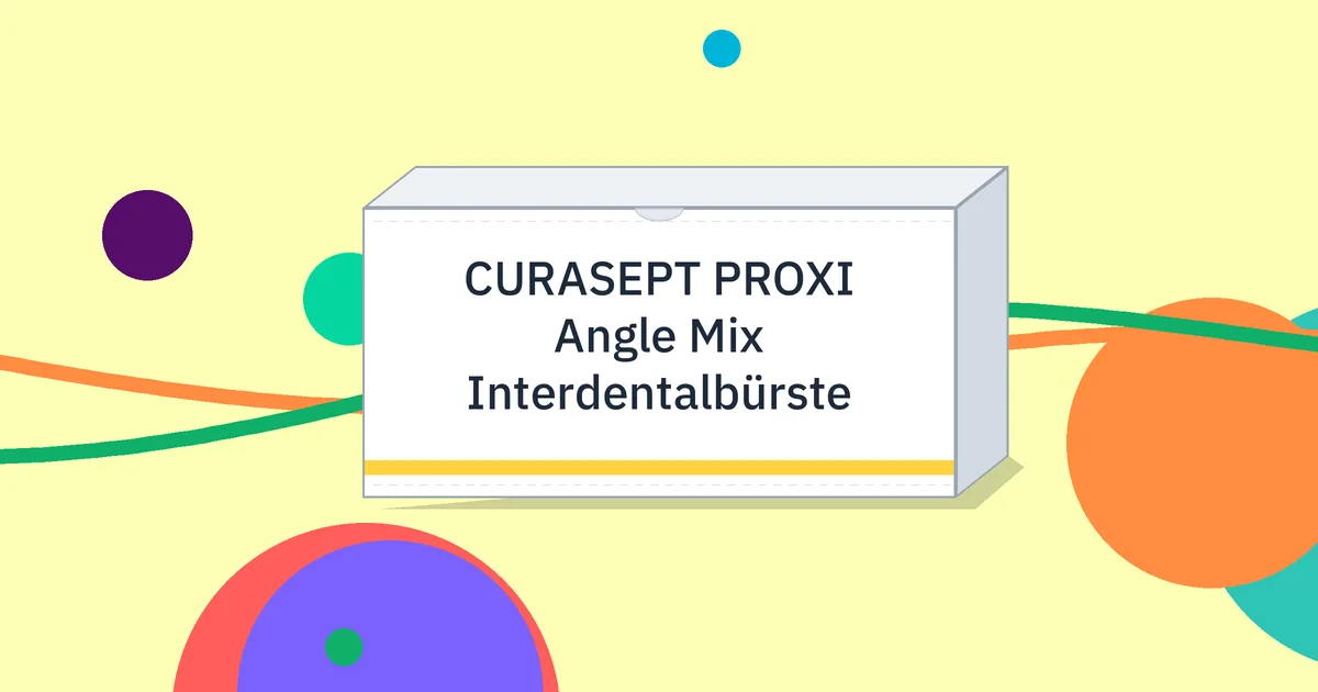 Symbolbild: Packung mit der Aufschrift CURASEPT PROXI Angle Mix Interdentalbürste (PZN 17610323) – Verfügbarkeit und Bezug in Apotheken in Frankfurt am Main