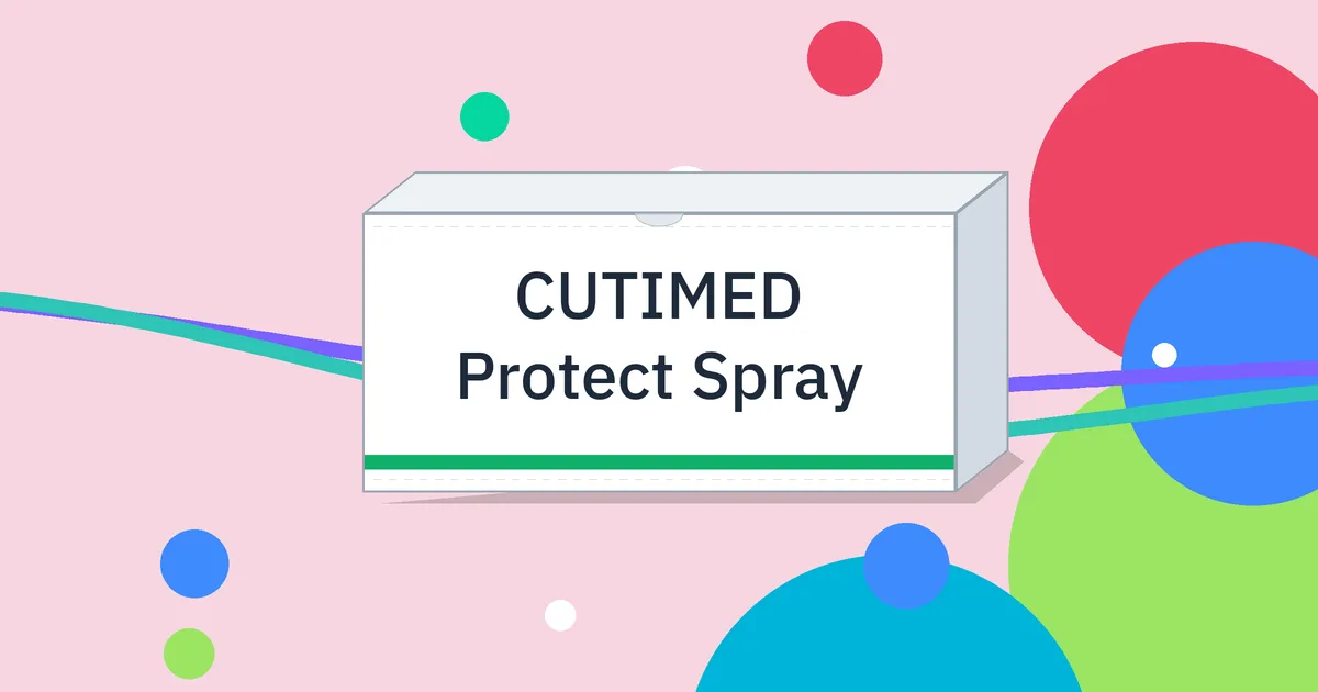 Symbolbild: Packung mit der Aufschrift CUTIMED Protect Spray (PZN 05749033) – Verfügbarkeit und Bezug in Apotheken in Frankfurt am Main