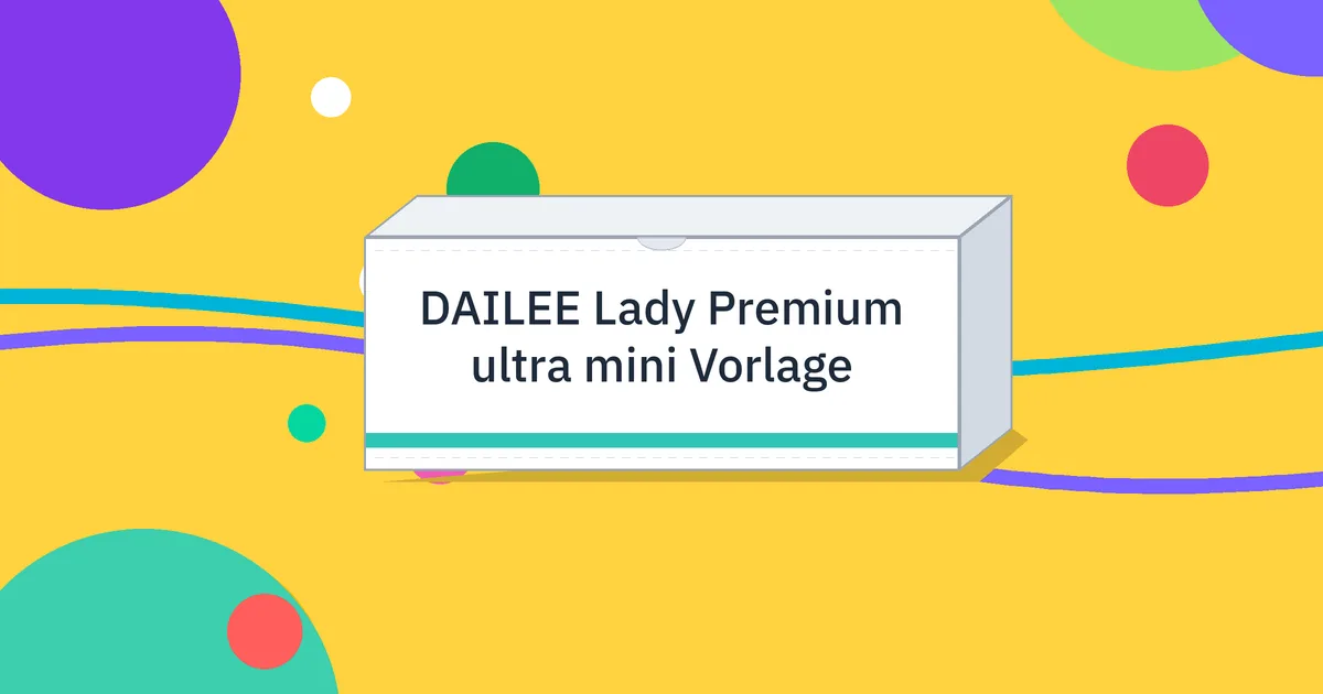 Symbolbild: Packung mit der Aufschrift DAILEE Lady Premium ultra mini Vorlage (PZN 15240856) – Verfügbarkeit und Bezug in Apotheken in Frankfurt am Main