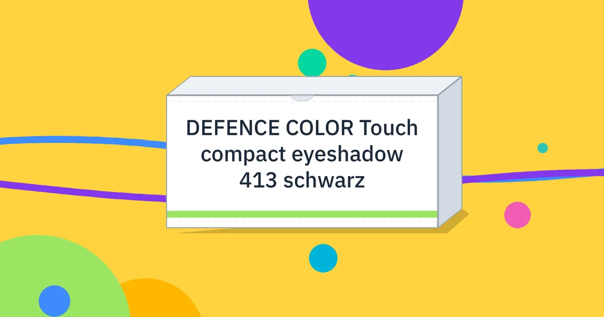Symbolbild: Packung mit der Aufschrift DEFENCE COLOR Touch compact eyeshadow 413 schwarz (PZN 12478652) – Verfügbarkeit und Bezug in Apotheken in Frankfurt am Main